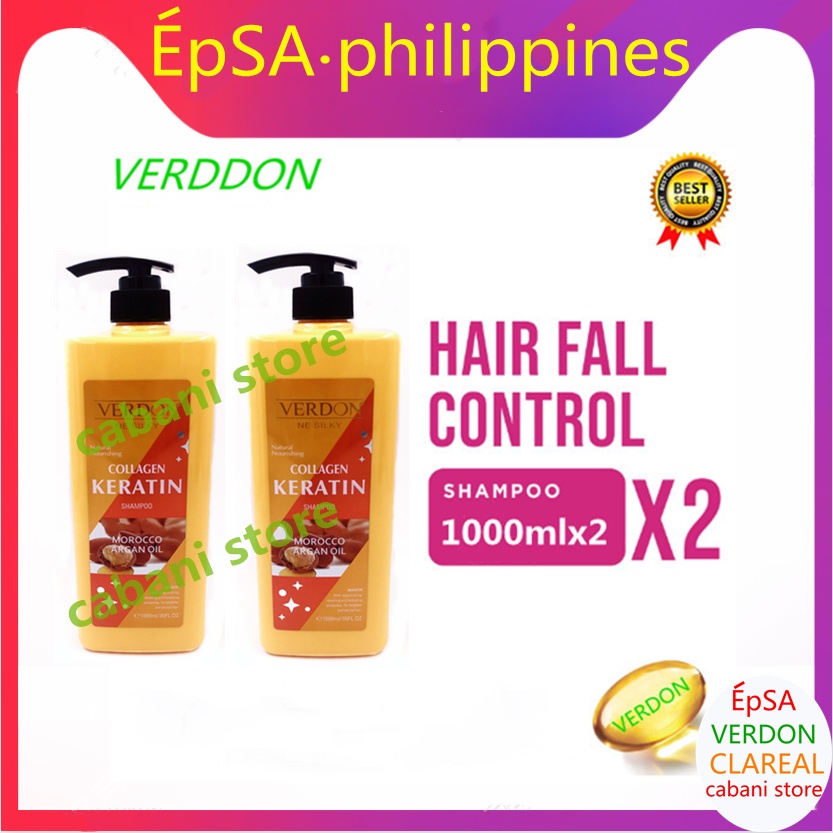VERDON SHAMPOO COLLAGEN KERATIN ARGAN OIL 5016I 1000mlX2 5016I | Shopee ...