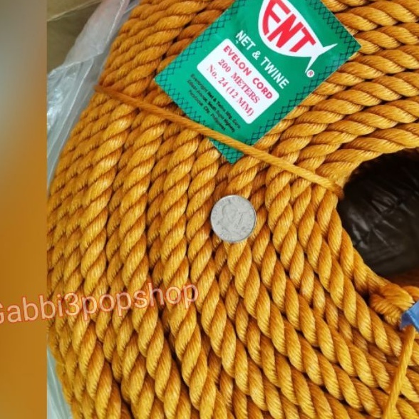 Nylon Rope ENT#24 ( 12mm) | per 10 Meters EVELON CORD | Shopee Philippines