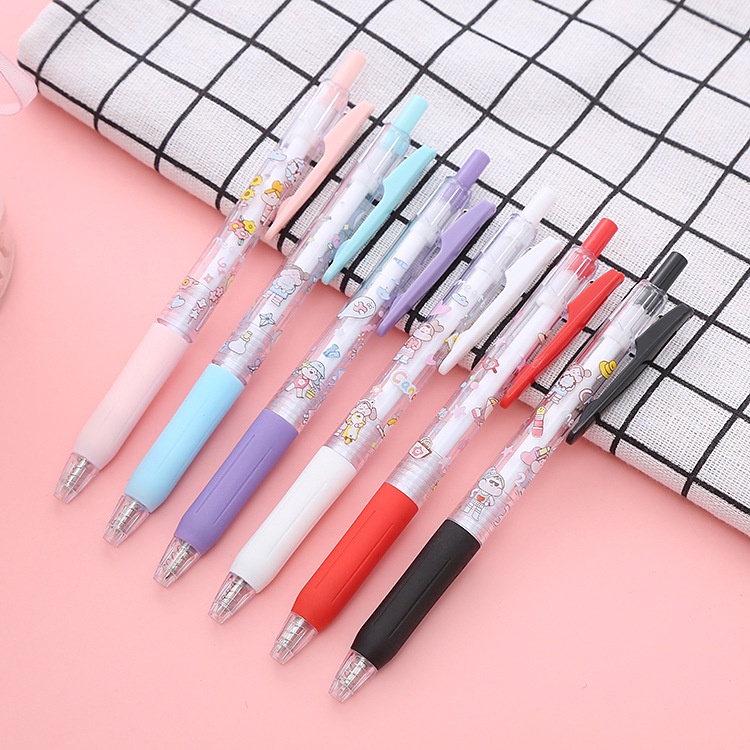 1 Pcs Cartoon Press Ballpoint Pen School Gift Cute Ball Pen Color Pen ...