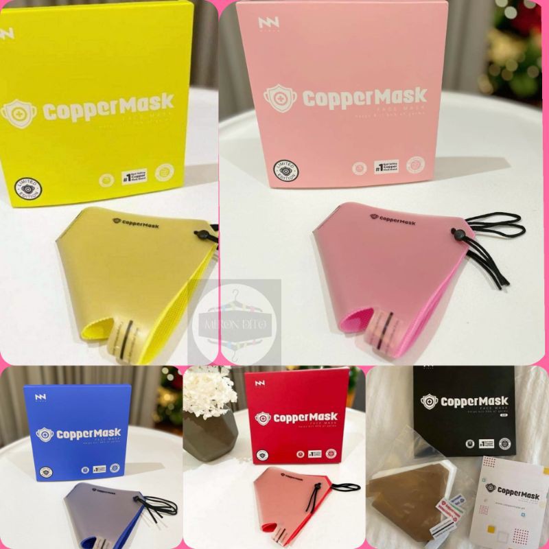SALE Original CopperMask Now New and Improved with Non Woven Filter and Validation Card On Hand ...