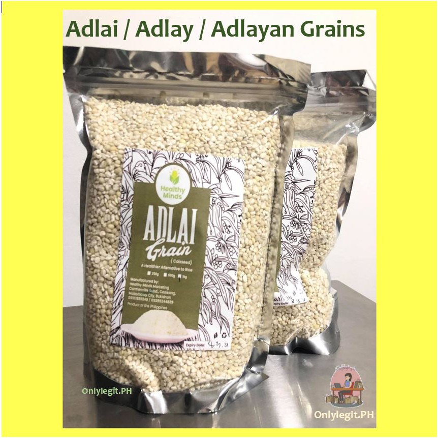 1kilo Organic Adlai / Adlay / Adlayan Rice / Coix lacryma-jobi (Freshly ...