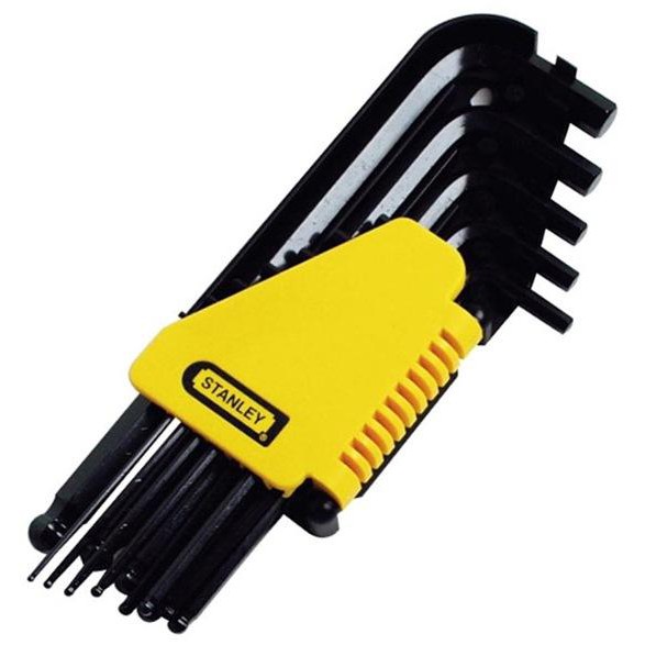 Stanley 12 pc. Ball Point Long Arm Hex Allen Key Set 1/16 to 3/8 (69 ...