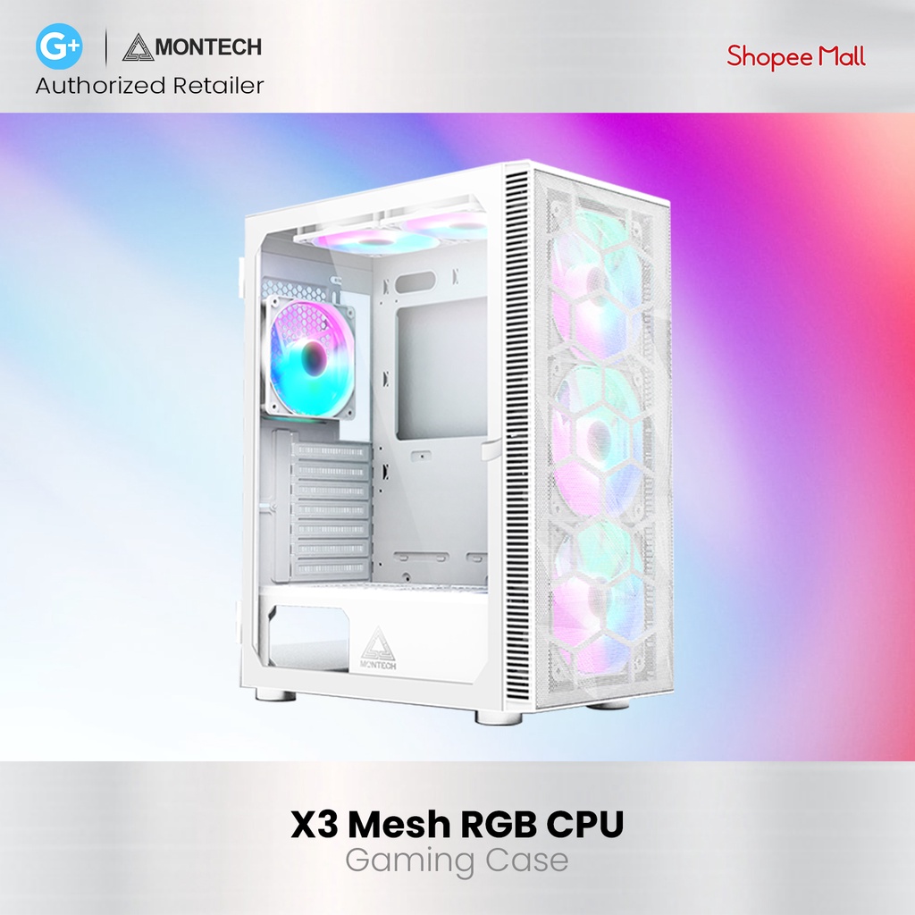 Montech X3 Mesh RGB CPU Case Gaming Case | Shopee Philippines