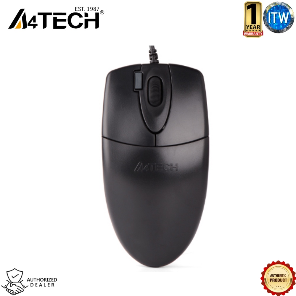 A4Tech OP-620D - 1000DPI, Wired USB Optical Wheel Mouse (Black ...