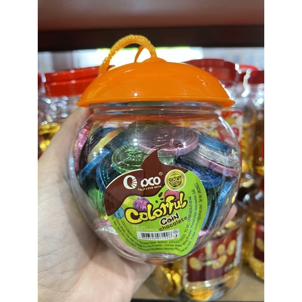 Coco Colorful Coin Chocolate 100pcs | Shopee Philippines