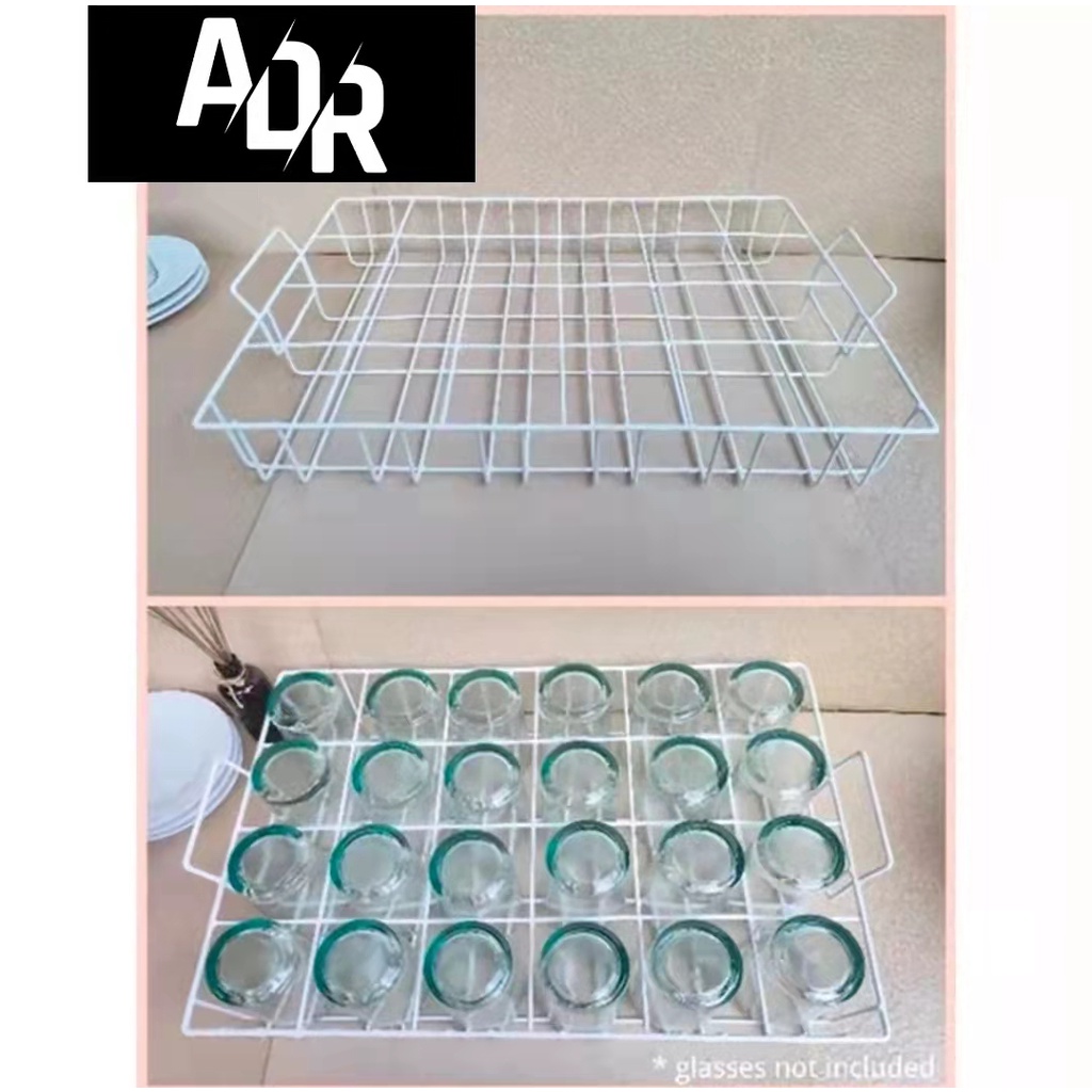 Glass Rack Storage Cup Holder Catering Glass Organizer COATING MATIBAY ...