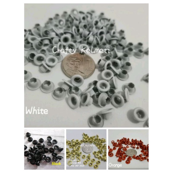 Eyelets (100 pcs. per pack / 1 color per pack) | Shopee Philippines