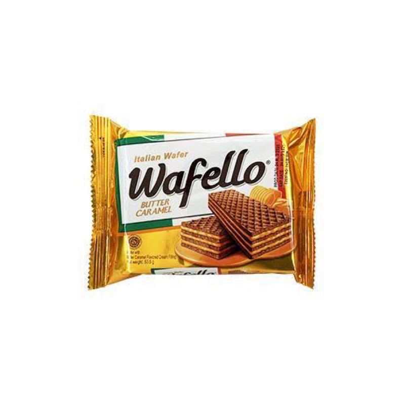 WAFELLO ITALIAN WAFER BUTTER CARAMEL 53.5G | Shopee Philippines