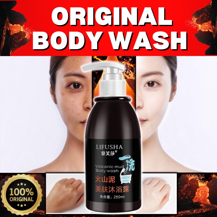Volcanic Mud Face Body Wash Shower Gel Body Wash Beauty Whitening ...