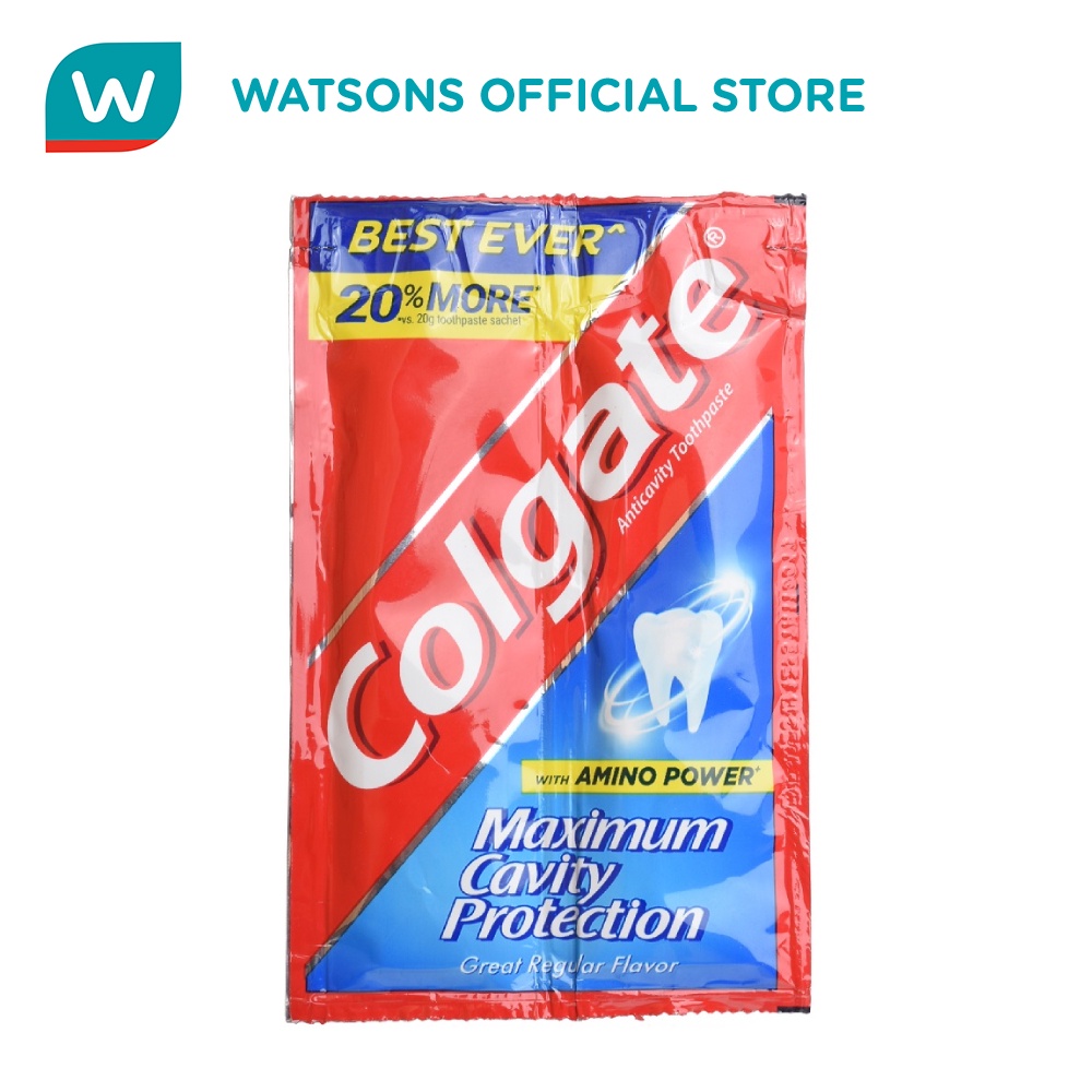 COLGATE Maximum Cavity Protection Toothpaste Twin Pack Sachet | Shopee ...