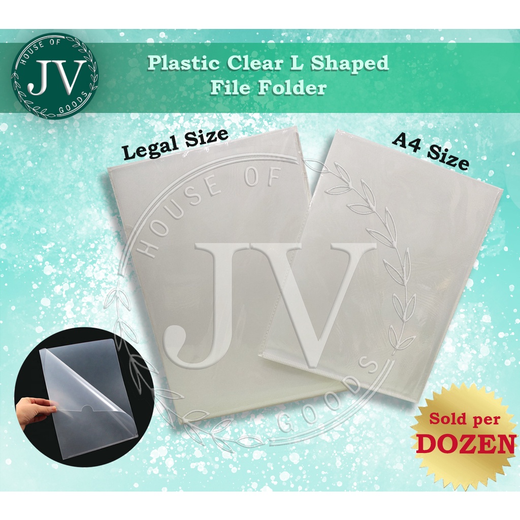 L-Type Transparent Folder 12pcs (A4 and Long) | Shopee Philippines