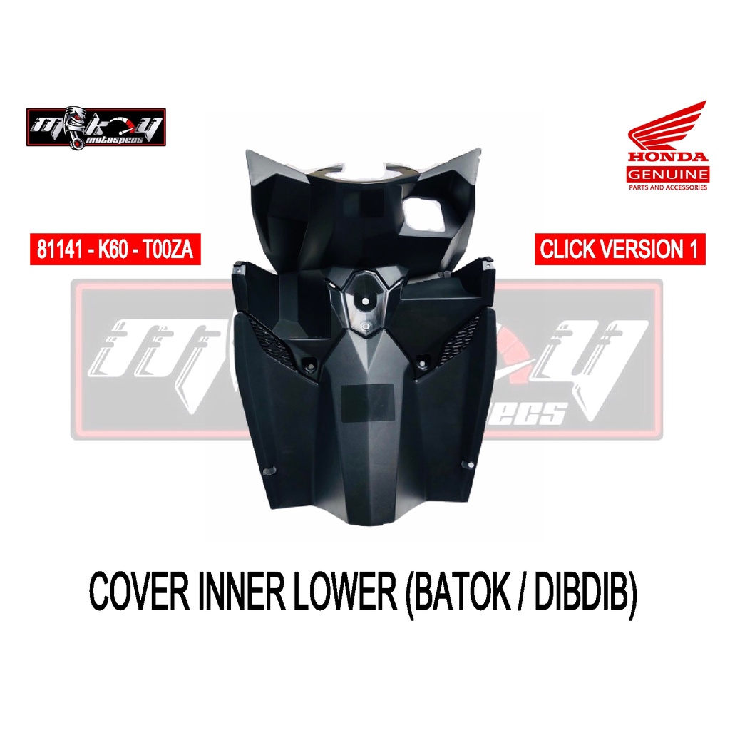 HONDA GENUINE COVER INNER LOWER / BATOK / DIBDIB FOR CLICK VERSION 1 ...
