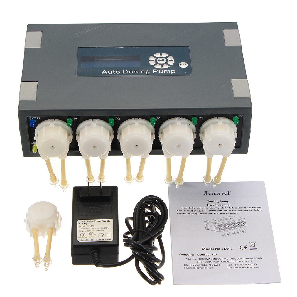 corrugated box JEBAO #DP5 AUTO DOSING PUMP REEF DOSER PROGRAMMABLE ...