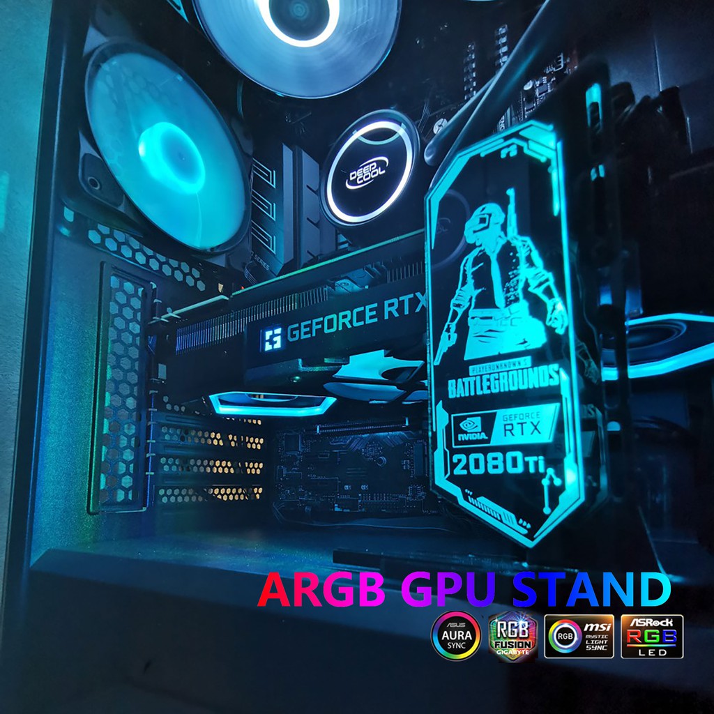 customize ARGB graphics card holder stand gpu support pc case ...