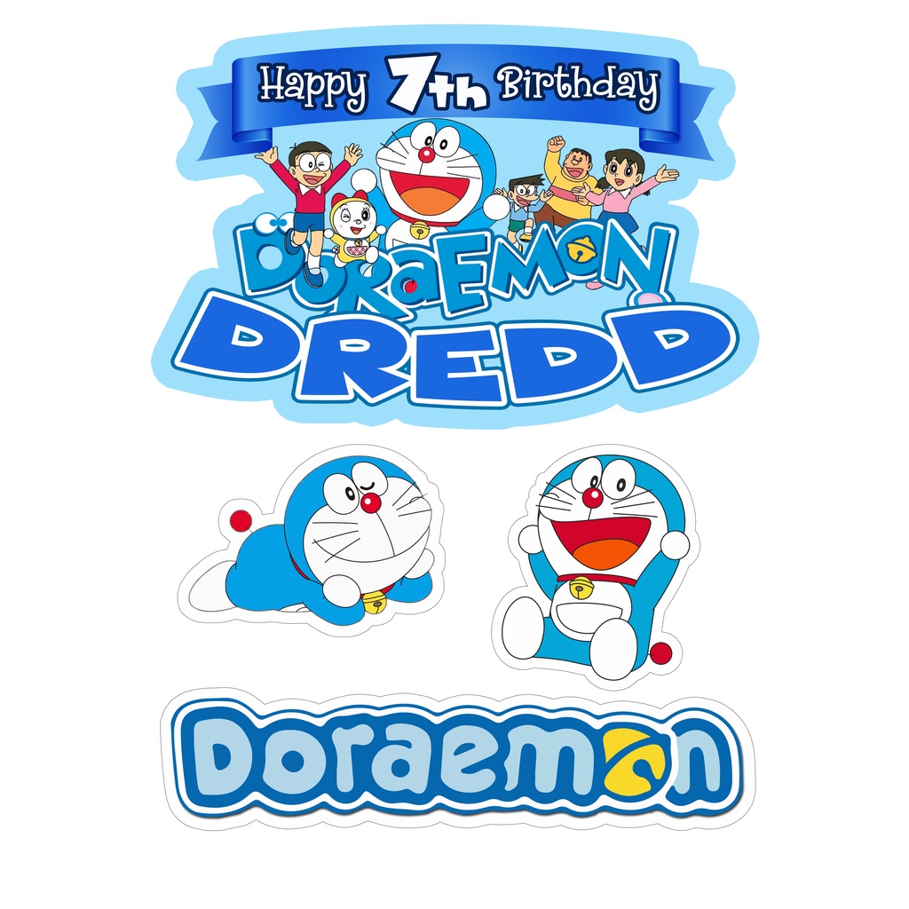 Customized DORAEMON Cake topper | Shopee Philippines
