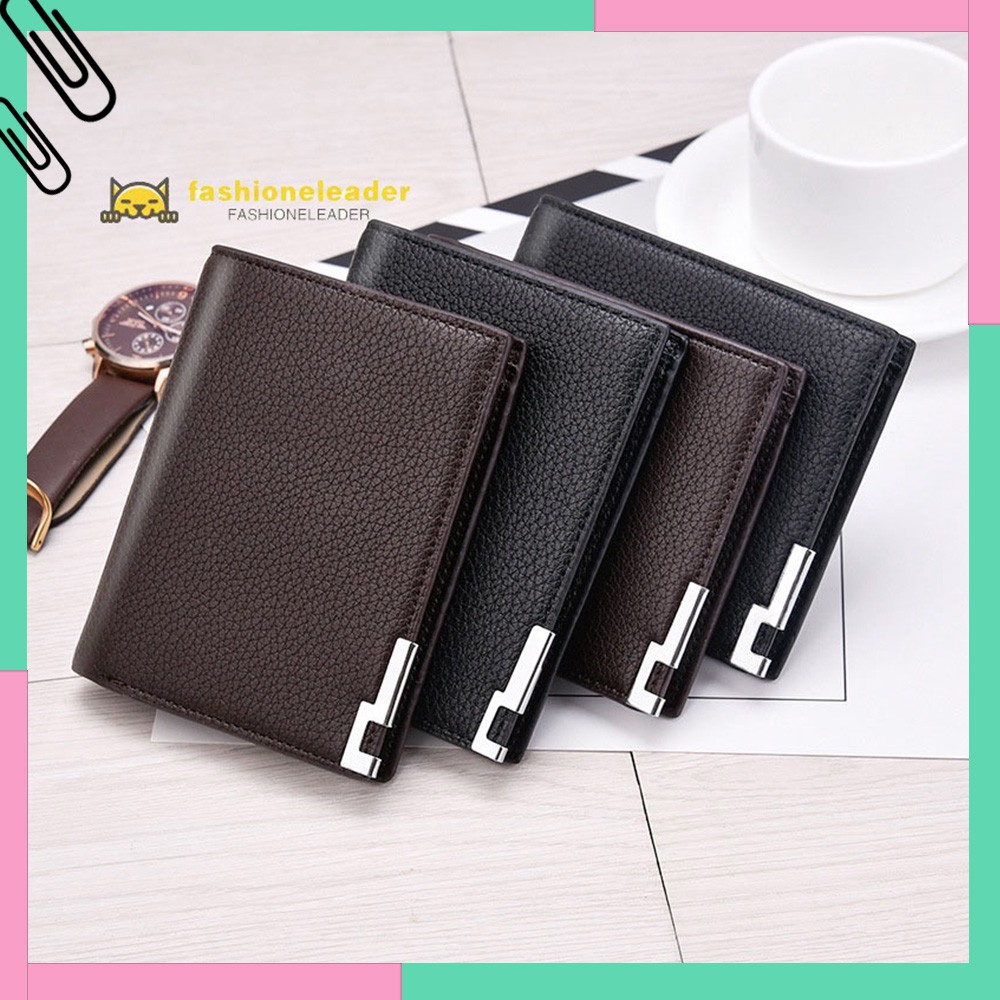 FL Men Wallet Purse Short Design Ultra-thin PU Leather Fashion for ...