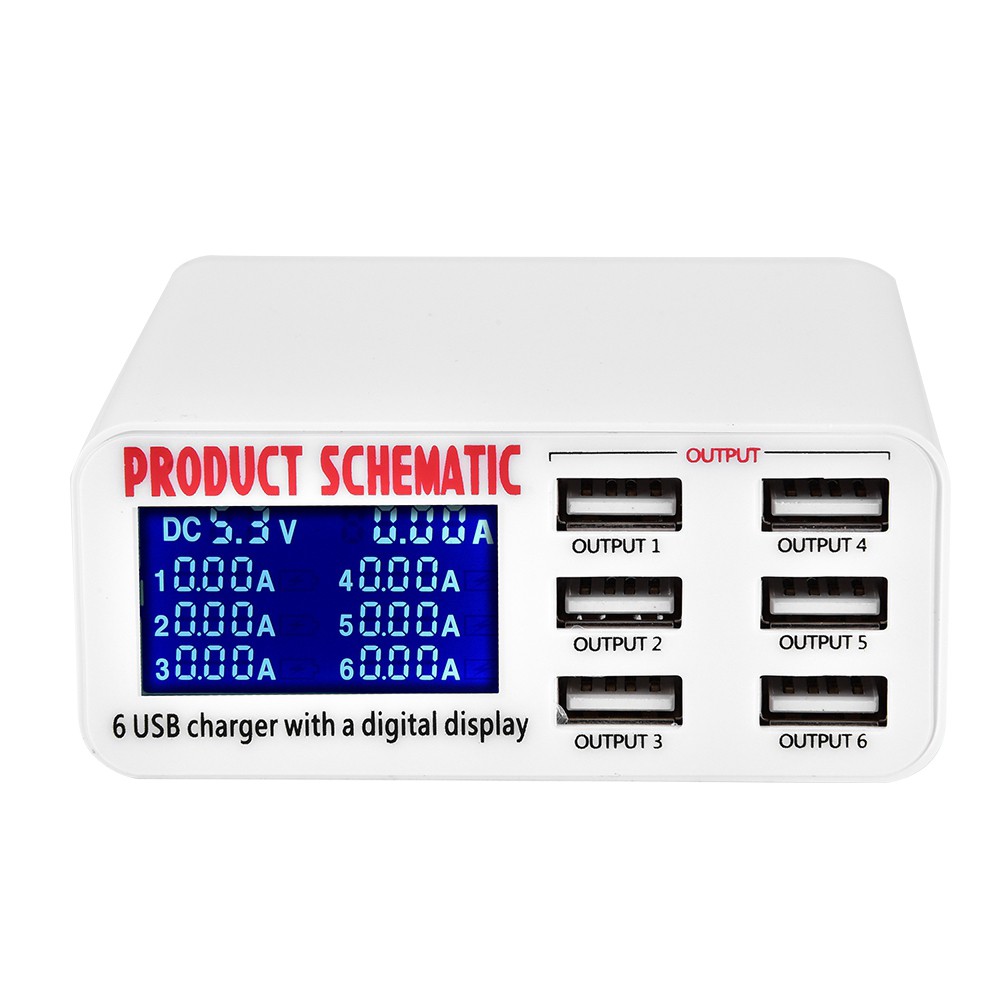 Product Schematic 6 Ports USB AMPS Reader | Shopee Philippines