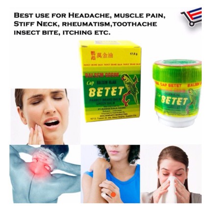 Cap Betet Pain Relieve Ointment 17.5g | Shopee Philippines