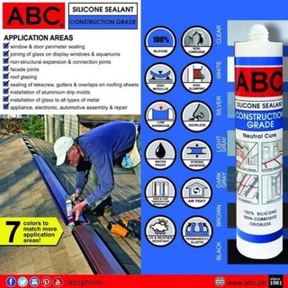 ABC Silicone Sealant Construction Grade 300ml | Shopee Philippines