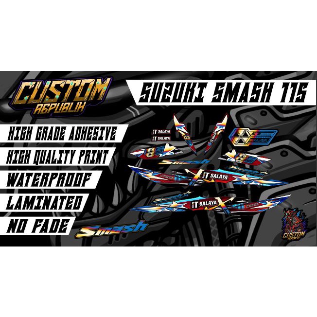 Suzuki Smash 115 ITSALAYA Edition Decals Set | Shopee Philippines