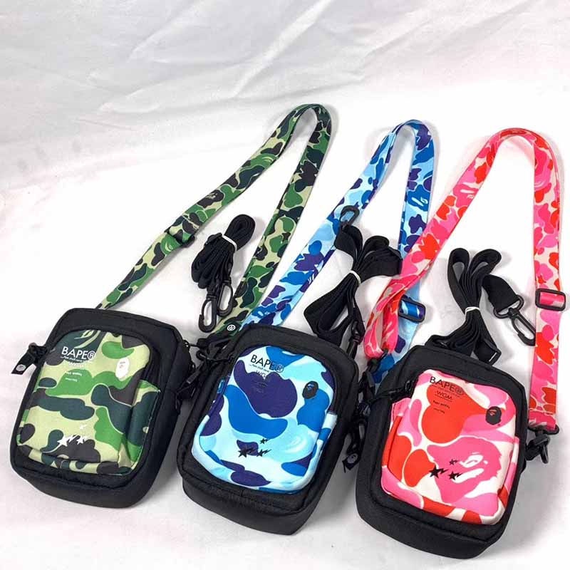 Aape Sling Bag BAPE Camouflage Fashion Men Mini Crossbody Bag Canvas ...