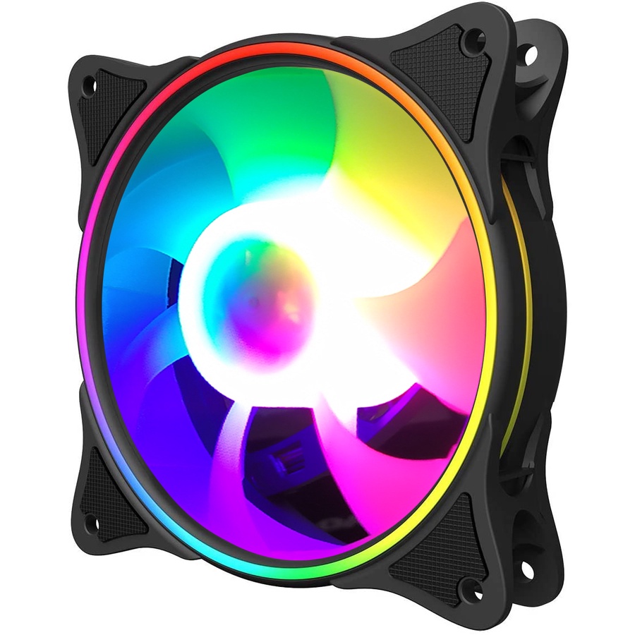 120mm case fan Halo LED AURA steady RGB molex/3pin Quiet Suit for CPU ...