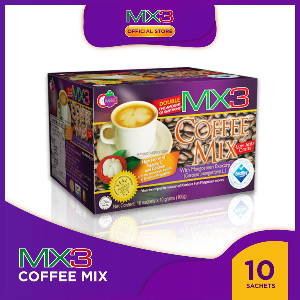 MX3 Coffee Mix with G. Mangostana | Shopee Philippines