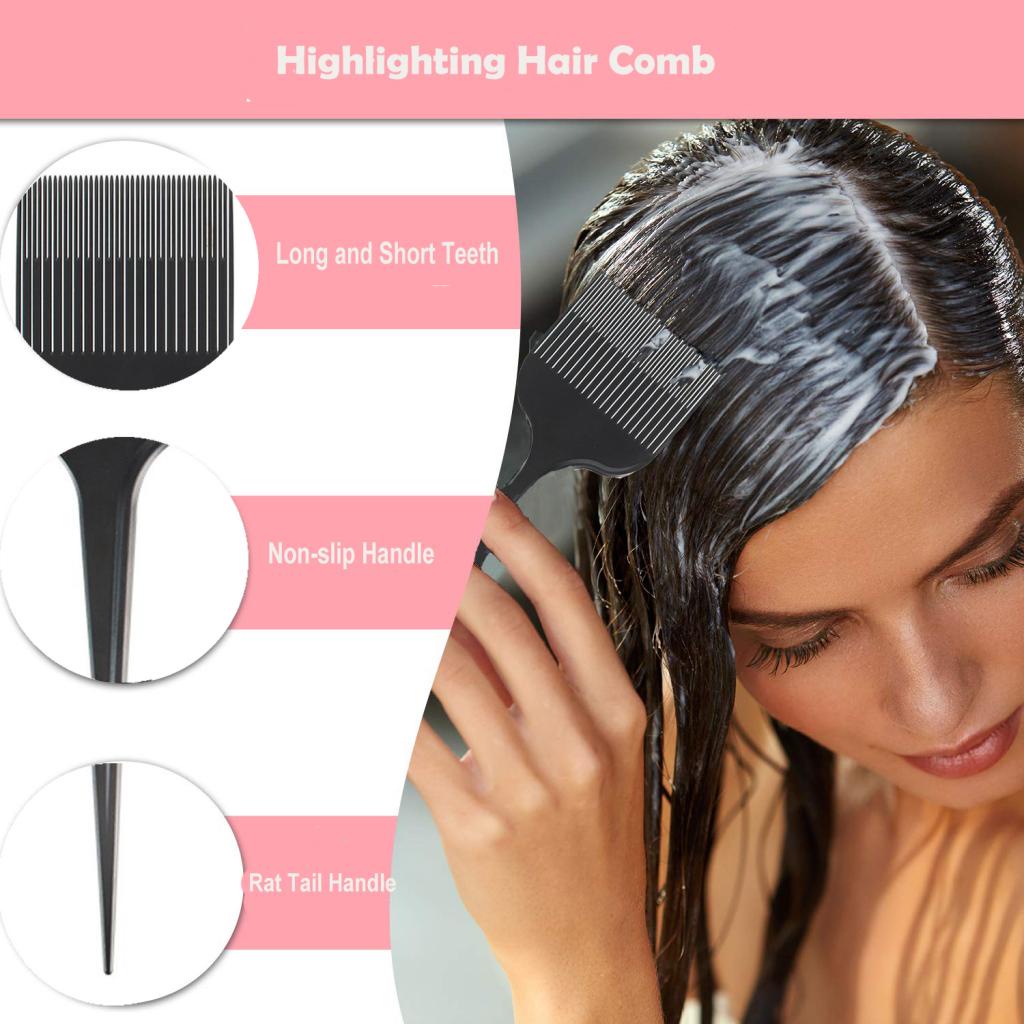 [Shiwaki3] Sectioning Highlight Comb Hair Salon Dye Comb For Hair ...