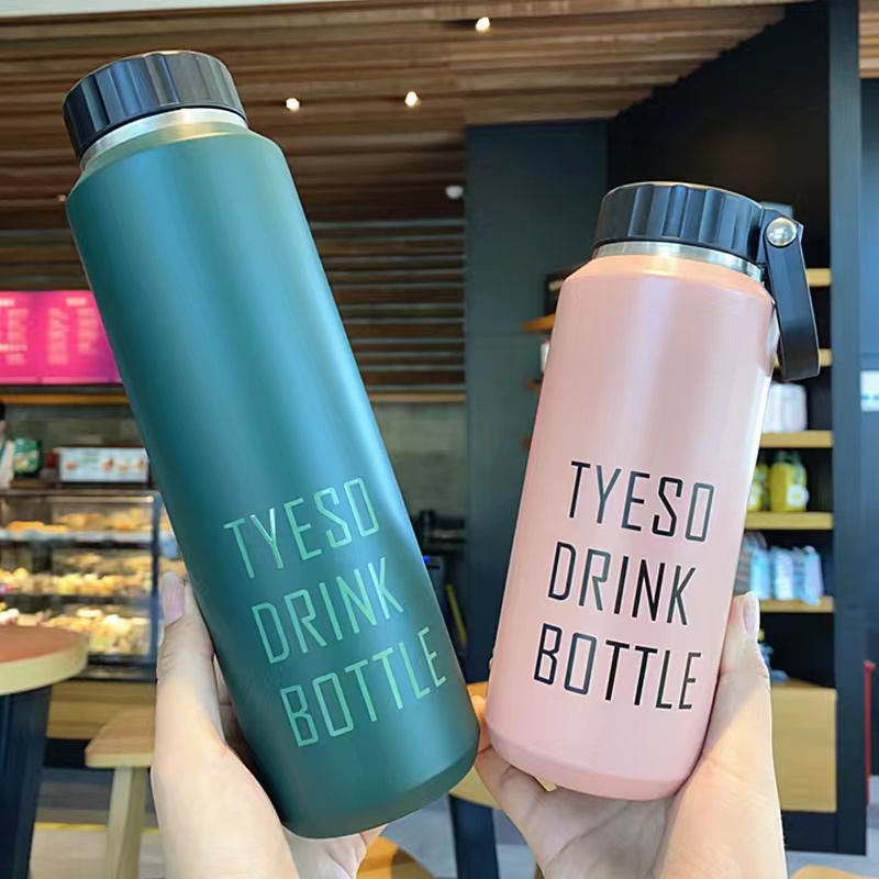 Tyeso Stainless steel Thermos Vacuum Tumbler Insulate Vacuum Cup Water bottle leakproof 500ML ...