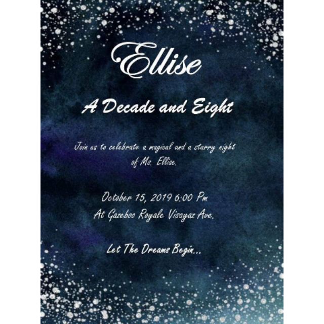 18th Birthday Invitation Card Personalized Back To Back With List Of 