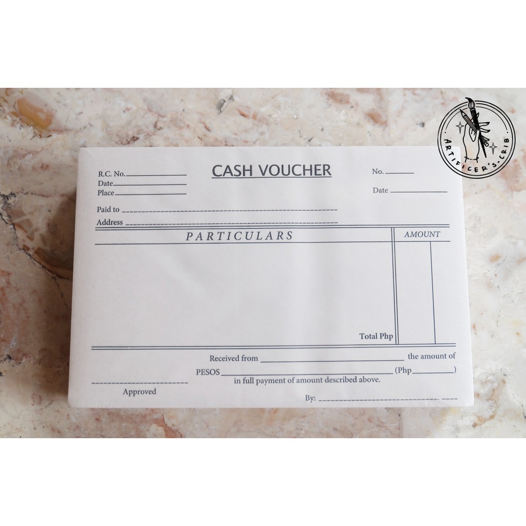 Business Form - Cash Voucher 50s / Petty Cash Voucher 50s 1 Ply (Pad ...