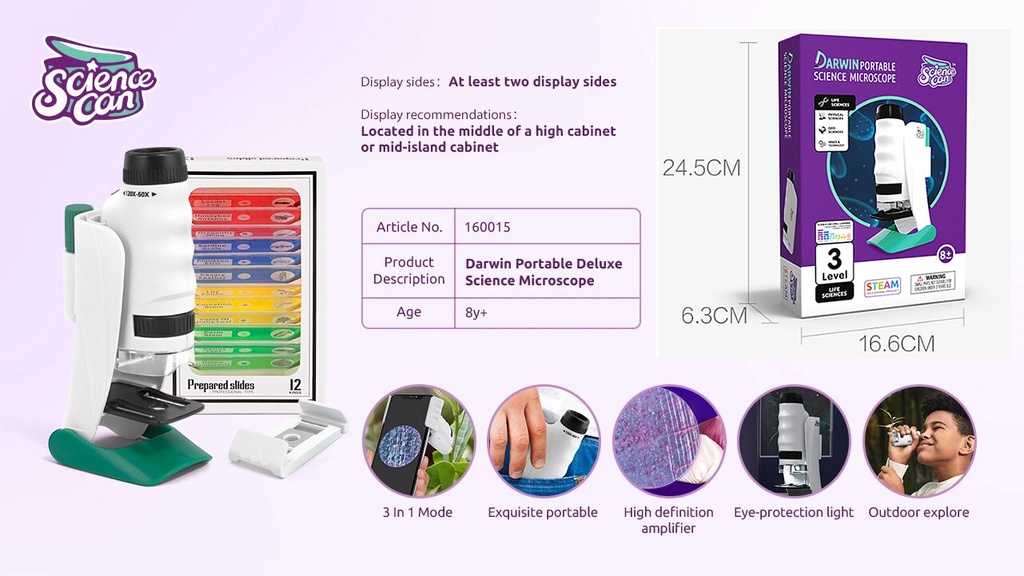Science Can Darwin Portable Science Microscope | Shopee Philippines