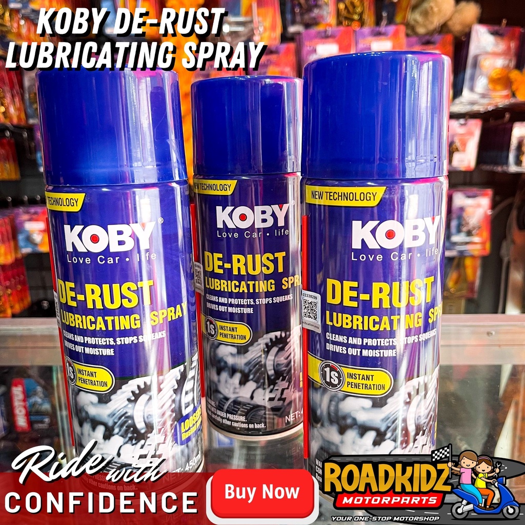 ORIGINAL KOBY DE-RUST LUBRICATING SPRAY 450ML | Shopee Philippines