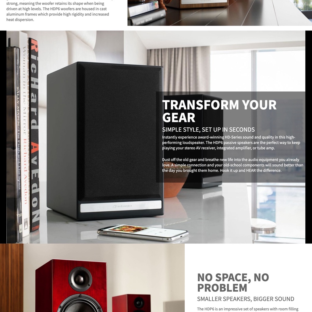 Audioengine HDP6 Passive Bookshelf Speaker - Walnut | Shopee Philippines