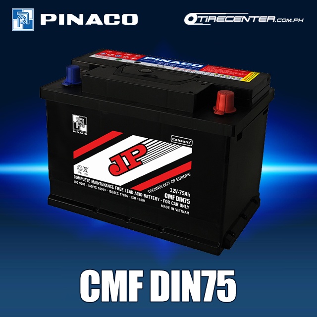 PINACO JP DIN75 Maintenance Free Car Battery, For Ranger / Prado ...