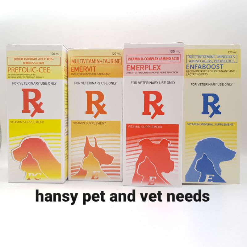 Emervet (Prefolic Cee, Enfaboost, Emervit, Emerplex) | Shopee Philippines