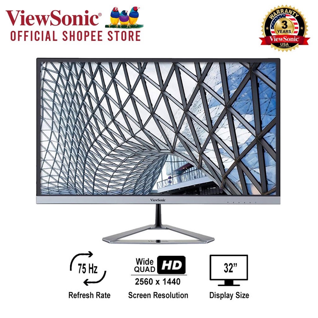 ViewSonic VX3276-2K-MHD-2 32" 1440p Entertainment Monitor | Shopee ...