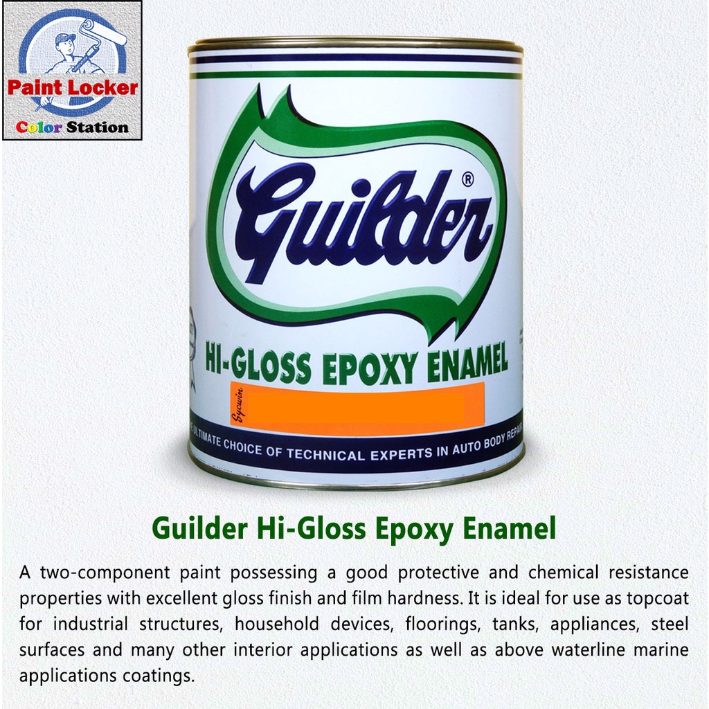 Guilder Hi Gloss Epoxy Enamel with Catalyst - 4 Liters | Shopee Philippines