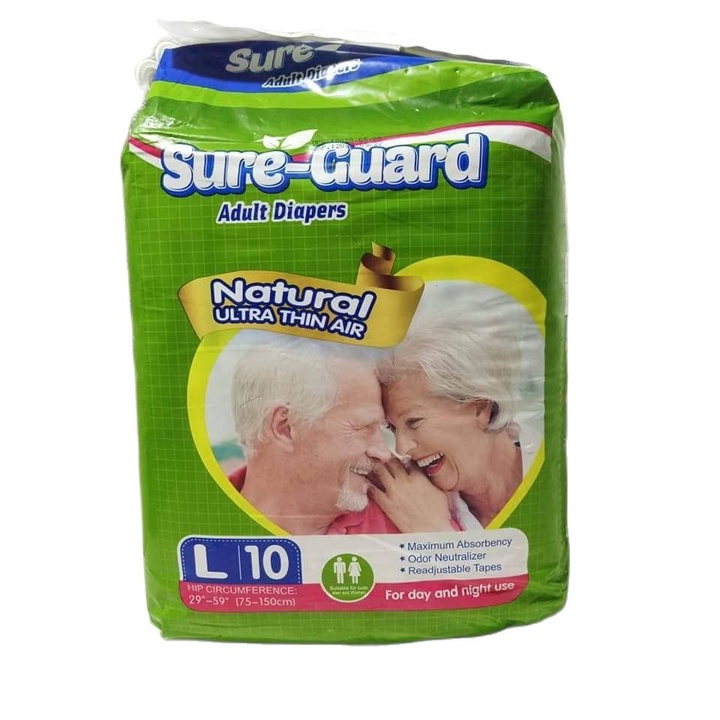 Sure-Guard Adult Diaper Tape Large 1Pack (10Pcs/Pack) | Shopee Philippines