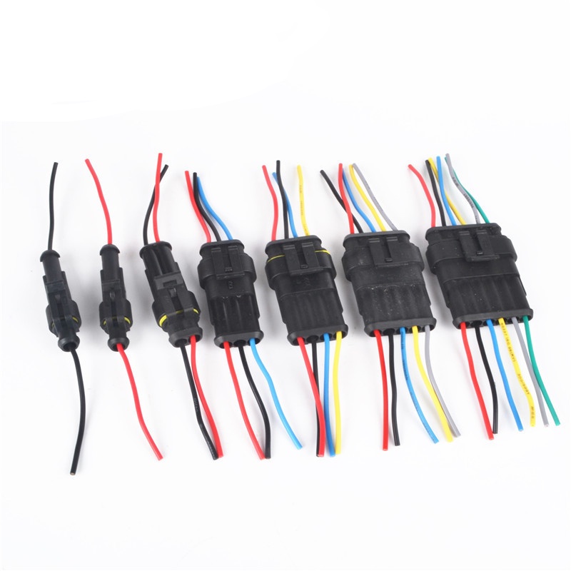 Auto wire connector 1 2 3 4 5 6 Way 1P 2P 3P 4P 5P auto connector Waterproof Electrical ...