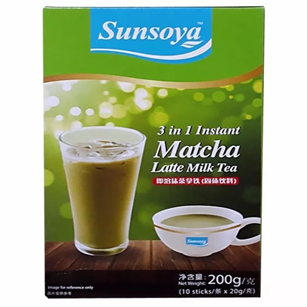 Sunsoya Instant Matcha Latte Milk Tea 200g | Shopee Philippines