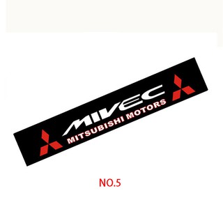 Ralliart MIVEC Modified Car Front Reflective Windshield Stickers for ...