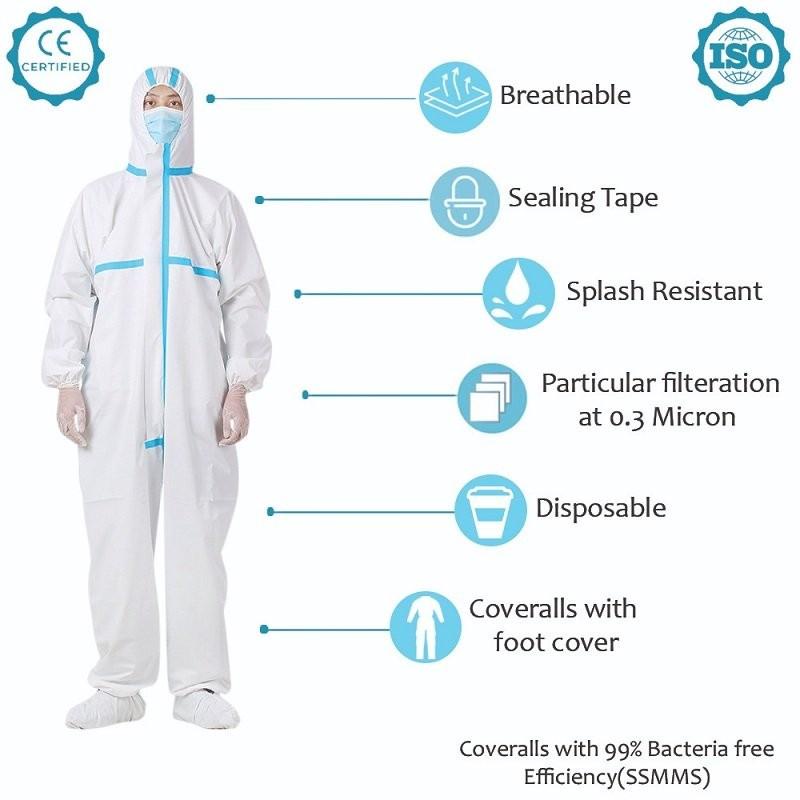PPE Personal Protective Equipment / Hazmat / Bunny Suit / Coverall [M,L ...
