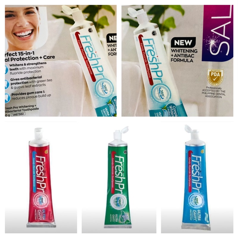 Avon Toothpaste Fresh Pro Whitening+Antibacterial 160g | Shopee Philippines