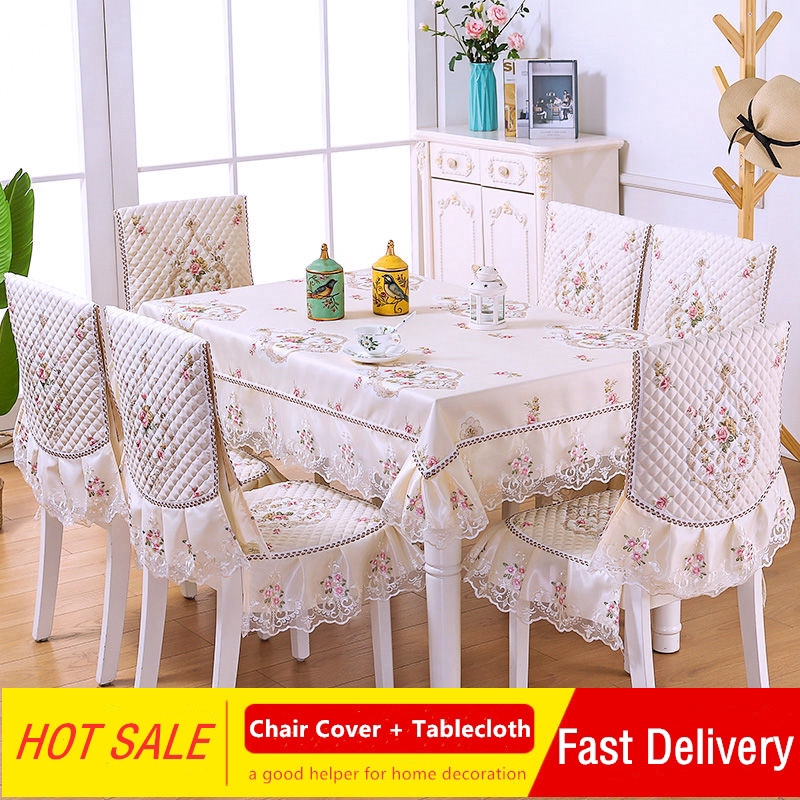 High-End Chair Cover Table Cloth Dining Cushion Set Home Universal ...