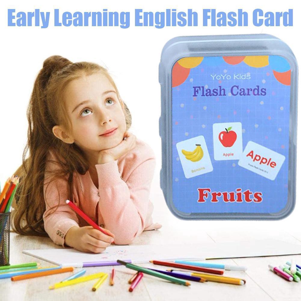 ♚Children Ring Flash Cards English Reading Learning Alphabet Letters ...
