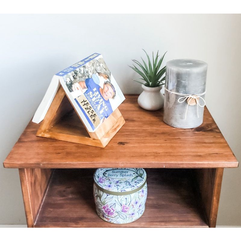 Book Stand Triangle Design Simple Bedroom Nightstand | Shopee Philippines