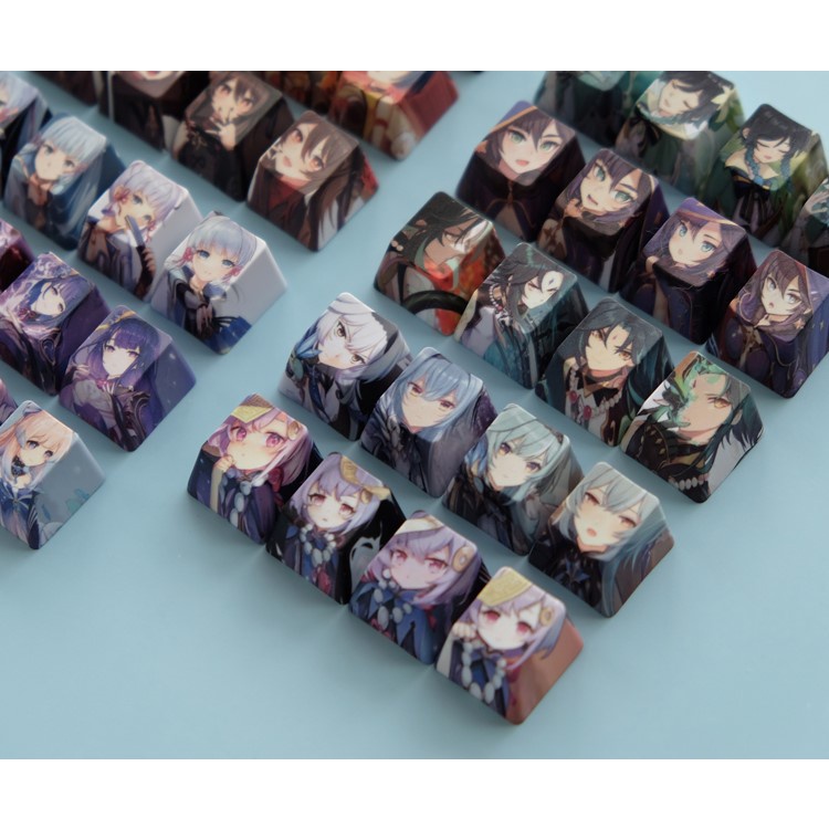 Genshin Impact Personality Keycaps 4 pcs R4 Oem PBT Dye-sub Hutao ...