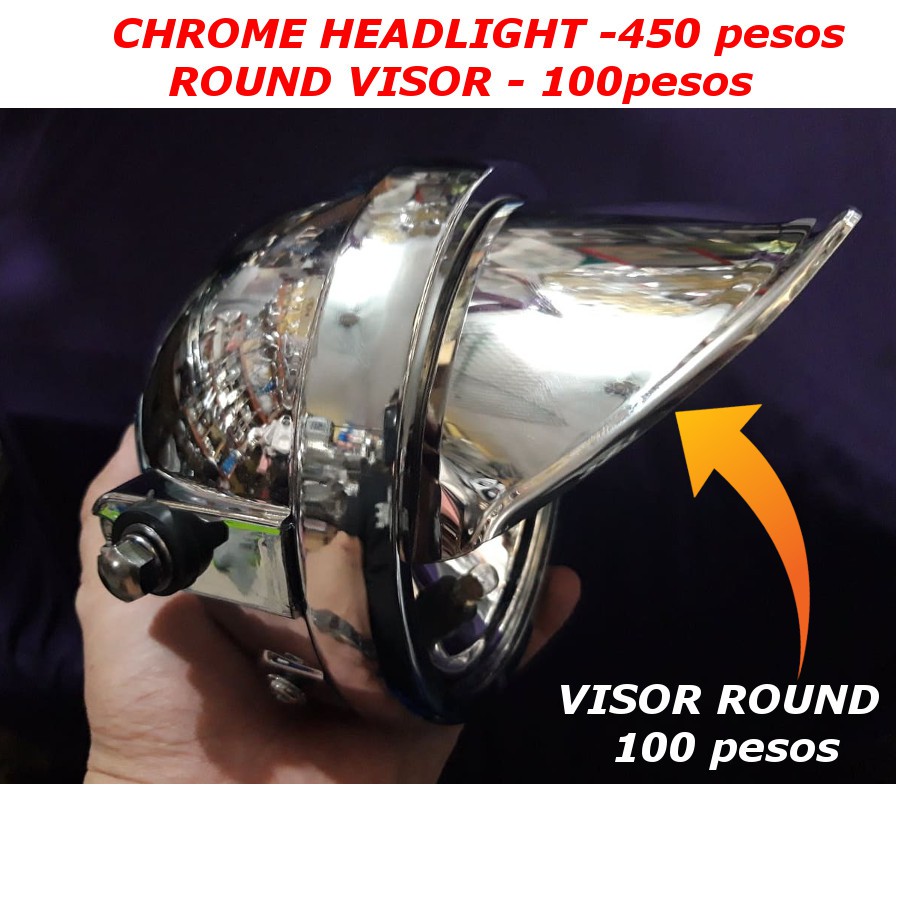 Yamaha YTX 125 Headlight Visor Stainless PLAIN Only | Shopee Philippines