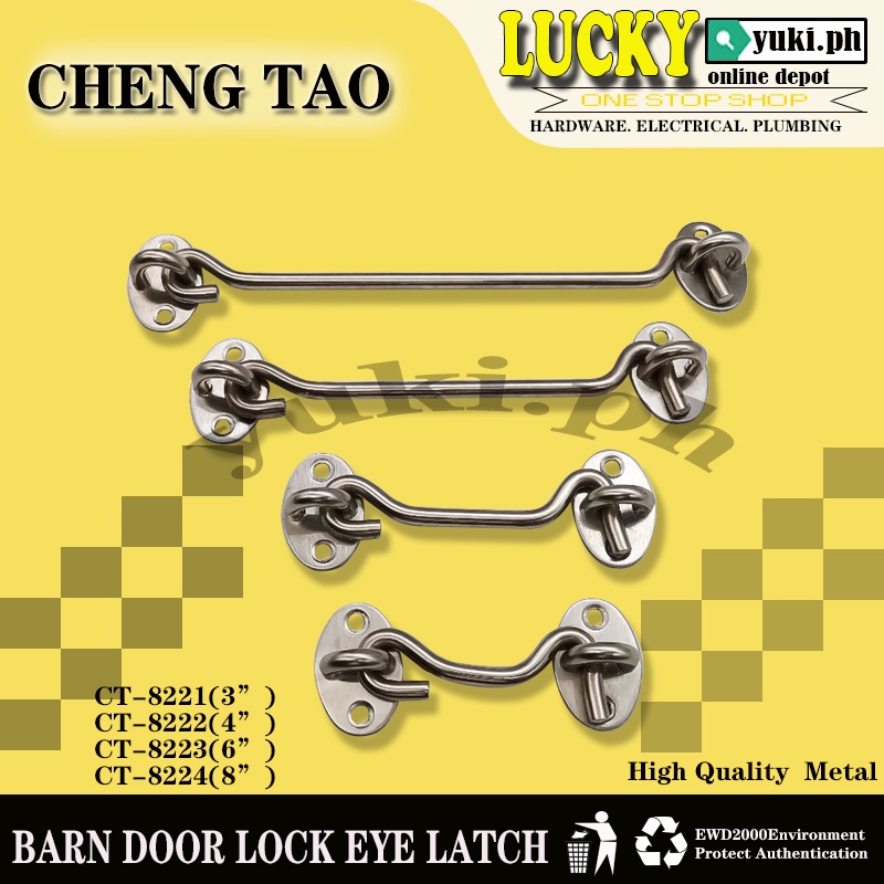 CHENGTAO STAINLESS STEEL HEAVY DUTY BARN DOOR LOCK EYE LATCH | Shopee ...